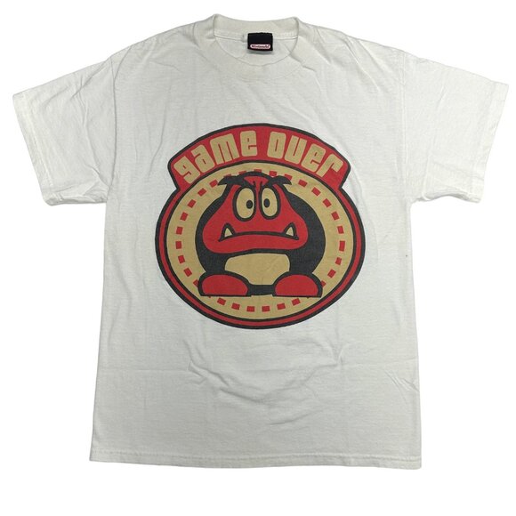 Nintendo | Shirts | Vintage Nintendo Mario Game Over Tee S | Poshmark